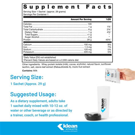 Klean Athlete Klean Isolate Choc Ctn 10ct Athletic Support Golden