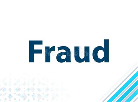 Fraud Modern Flat Design Blue Abstract Background Stock Illustration