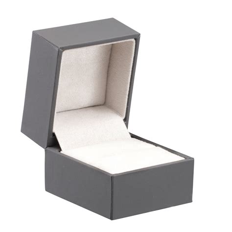 Soft Touch Small Ring Boxes Vogue Collection Brown Grey Black