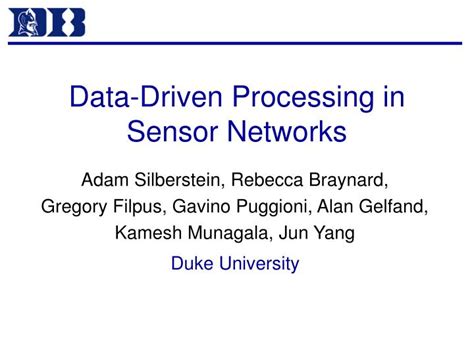 Ppt Data Driven Processing In Sensor Networks Powerpoint Presentation Id5374084