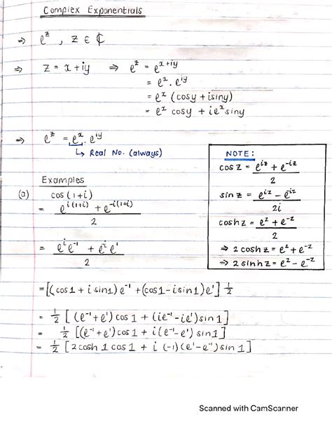 Solution Complex Exponentials Studypool