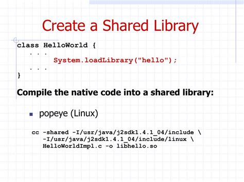 Ppt Java Native Interface Cs587x Lecture Department Of Computer