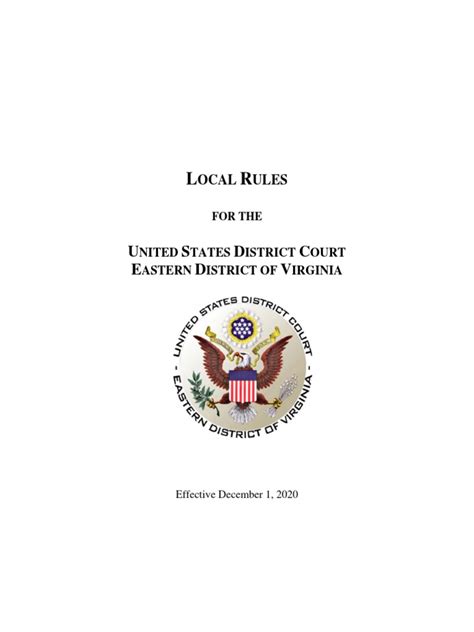 Edva Local Rules Overview Pdf Discovery Law Deposition Law