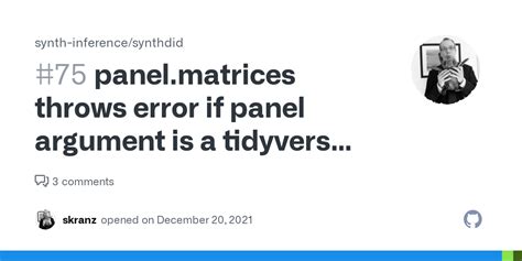 Panelmatrices Throws Error If Panel Argument Is A Tidyverse Tibble