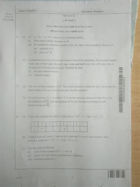 Waec Mathematics Answers 2023 Thursday 1st June 2023 The Gambia