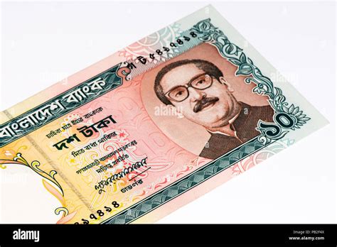10 Taka Bank Note Taka Is The National Currency Of Bangladesh Stock