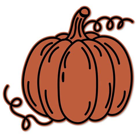 Outline Pumpkin Clip Art