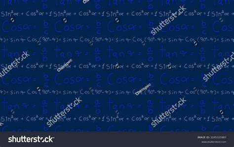 Trigonometry Alpha Beta Angle Cosine Calculations Stock Illustration