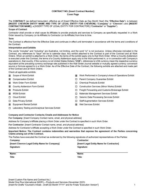 Mopi Contract Sample Pdf