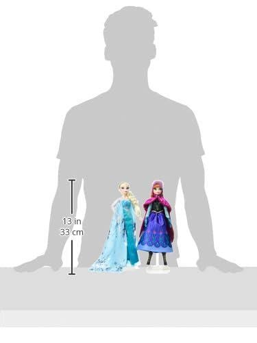 Mattel Frozen Anna Elsa Doll Set 2 Disney Princess Collector Fashion