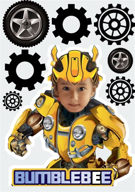 Bumblebee Transformers Printable Topper Transformer Birthday