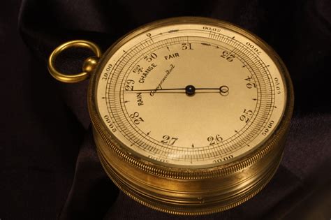 Nickel Brass Barometer Altimeter Thermometer Compass Compendium C1870 Sold Vavasseur Antiques