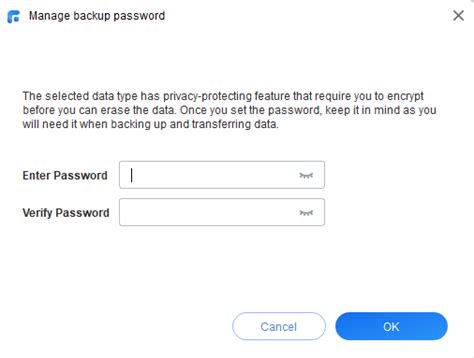 Elucidating Backup Password