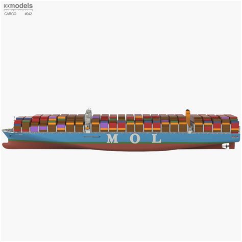 Triumph Class Container Ship 3d Model Download Cargo Ship On