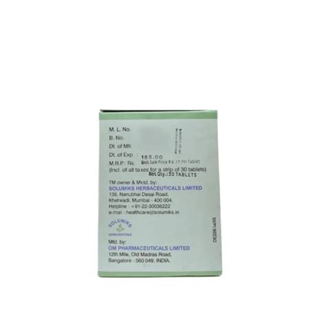 Nirocil Tablet 30tabs Solumiks Ayurcentral Online