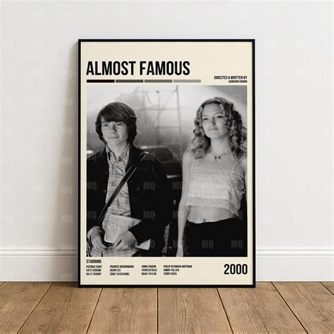 Almost Famous 2000 Poster Cameron Crowe Vintage Movie Poster Etsy