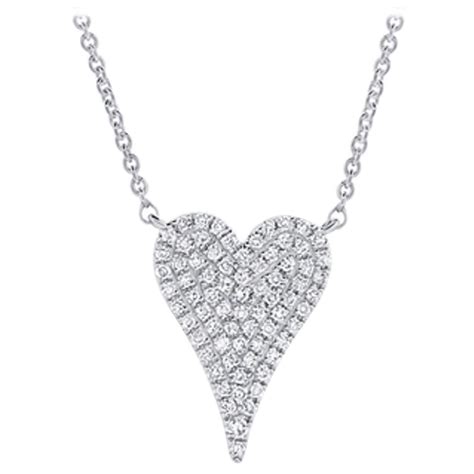 14 Karat White Gold 017 Carat Diamonds Double Chain Necklace For Sale