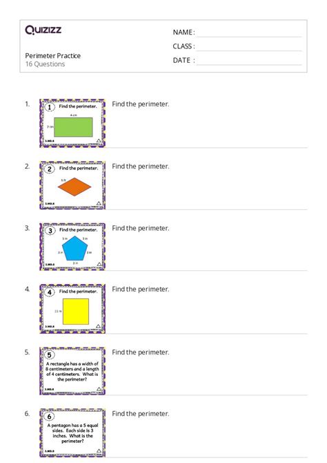 50 Perimeter Worksheets For 2nd Grade On Quizizz Free And Printable