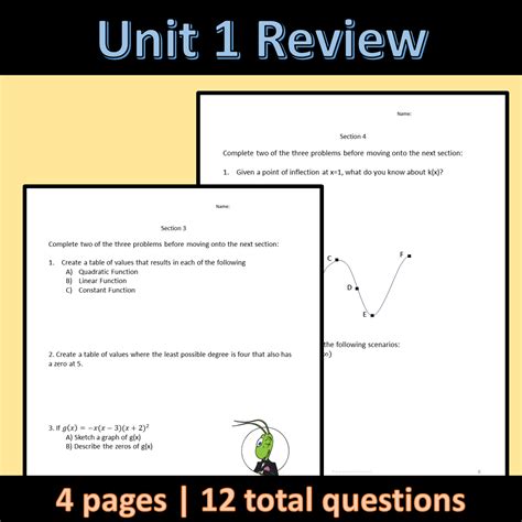 AP Precalculus Unit Review Activity Polynomial And Rational Functions Made By Teachers