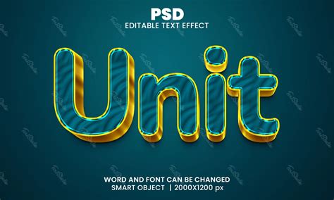 Unit Zebra Text Effect Free Photoshop Psd File