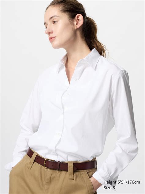 Unisex Cotton Shirt Long Sleeve Uniqlo Au