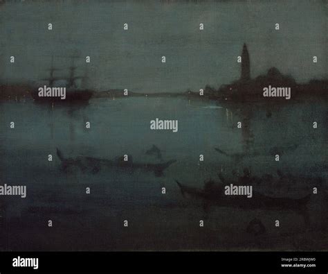 Nocturne In Blue And Silver The Lagoon Venice 1880 By James Mcneill