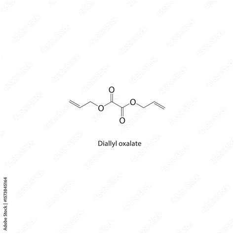 Diallyl Oxalate Skeletal Structure Ester Compound Schematic