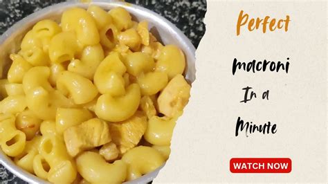Perfect Macroni In A Minute Youtube