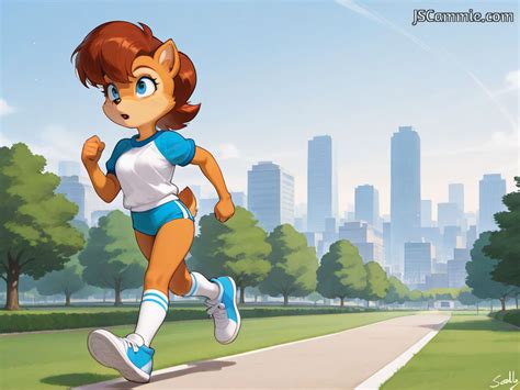 Sally Jogging Through Park By Lightreading2 On Deviantart