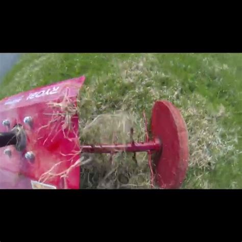 Diy Dethatcher Pov See My Rototiller Tackle Dry Grass Youtube