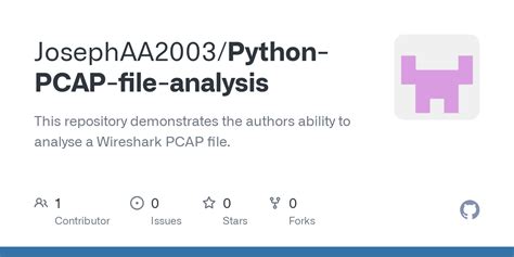 Github Josephaa2003python Pcap File Analysis This Repository