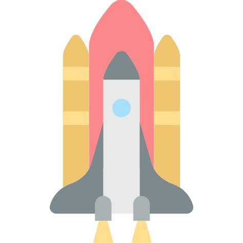Space Shuttle Generic Flat Icon