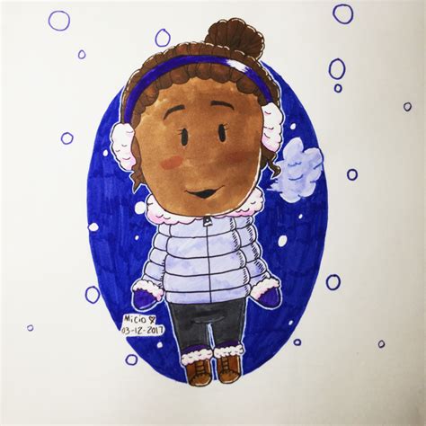 Winter Chibi Girl By Micio Cattitude On Deviantart