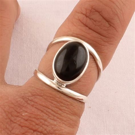 Black Onyx Ring Etsy