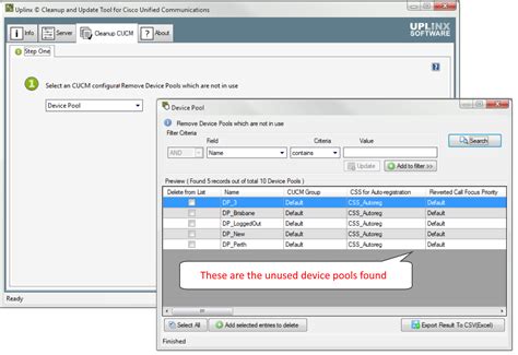 Cleanup Tool For Cisco Cucm