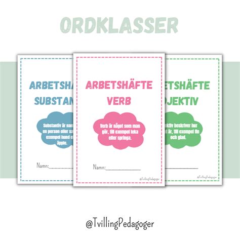 Paket Ordklasser Teach Academy