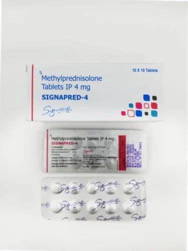 Signapred Tab 4mg8mg At ₹ 30stripe Methylprednisolone Tablet In
