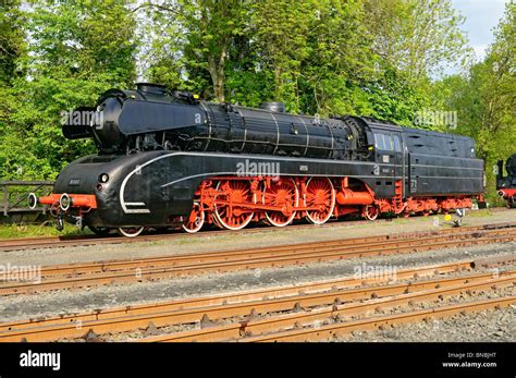 Steam Locomotive No 10 001 At German Steam Locomotive Museum Neuenmarkt Bavaria Germany