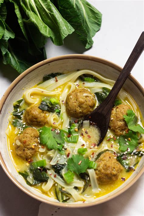 Turkey Meatball Noodle Soup At Jesse Banks Blog