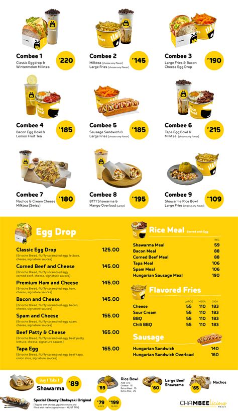 Combee Meals Chambee Tea Shop