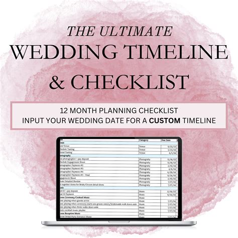 Ultimate Wedding Planning Timeline And Checklist Wedding Planner