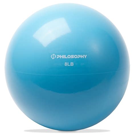 Philosophy Gym Toning Ball 8 Lb Blue Soft Weighted Mini Medicine