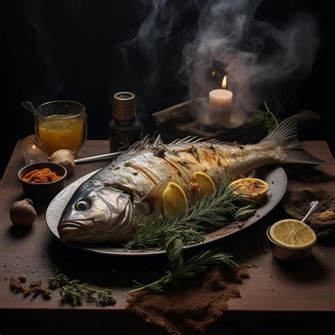 Premium Photo Illustration Of Cooked Fish