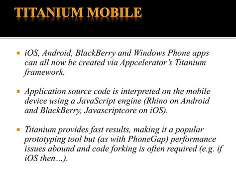Development Of Mobile Application Ppt Pptx Operating Systems