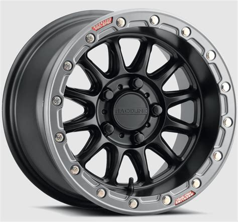 Raceline A14 Alpha Beadlock Black And Gunmetal Wheel 17