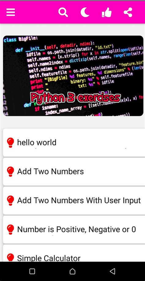 Python Exercises Apk For Android Download