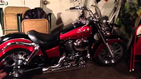 Honda Shadow ACE 750 Baffle Removal - YouTube