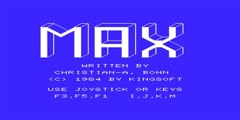 Max 1984 Mobygames
