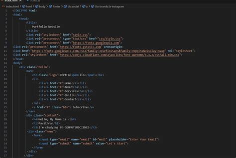 Pavithra S On Linkedin Virtualinternship Bharatintern Htmlcss Portfolio Task1