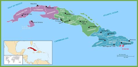Cuba Political Map